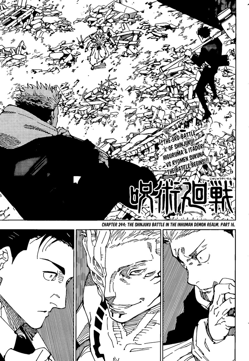 Jujutsu Kaisen - Chapter 244 - Manga18fx